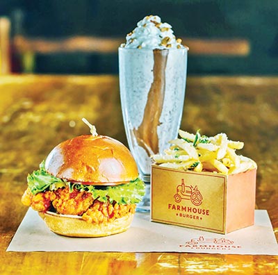 Farmhouse Burger, an American taste in city