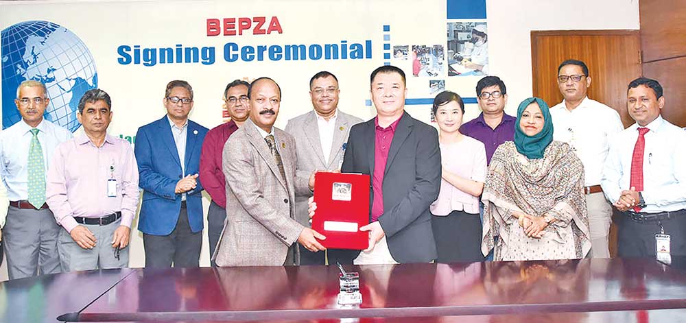 Chinese firm to invest little over $8m in BEPZA EZ