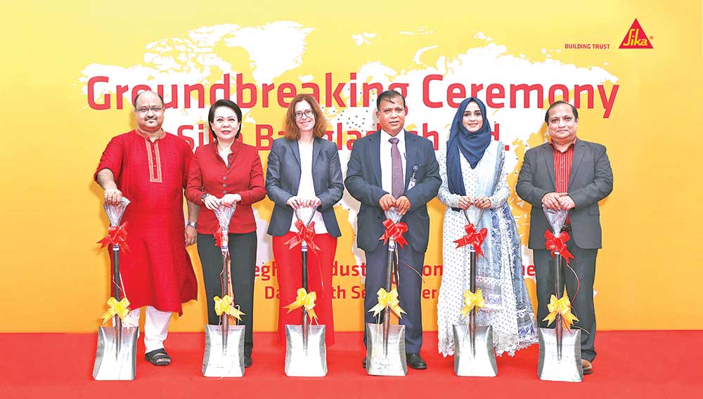 Sika BD lays foundation for factory at Meghna Industrial EZ