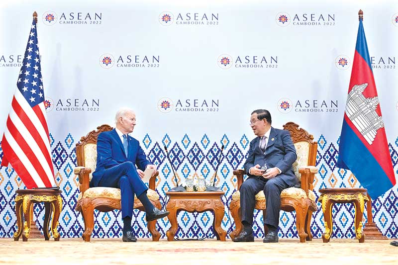 Biden in Cambodia as global leaders join Southeast Asian summit