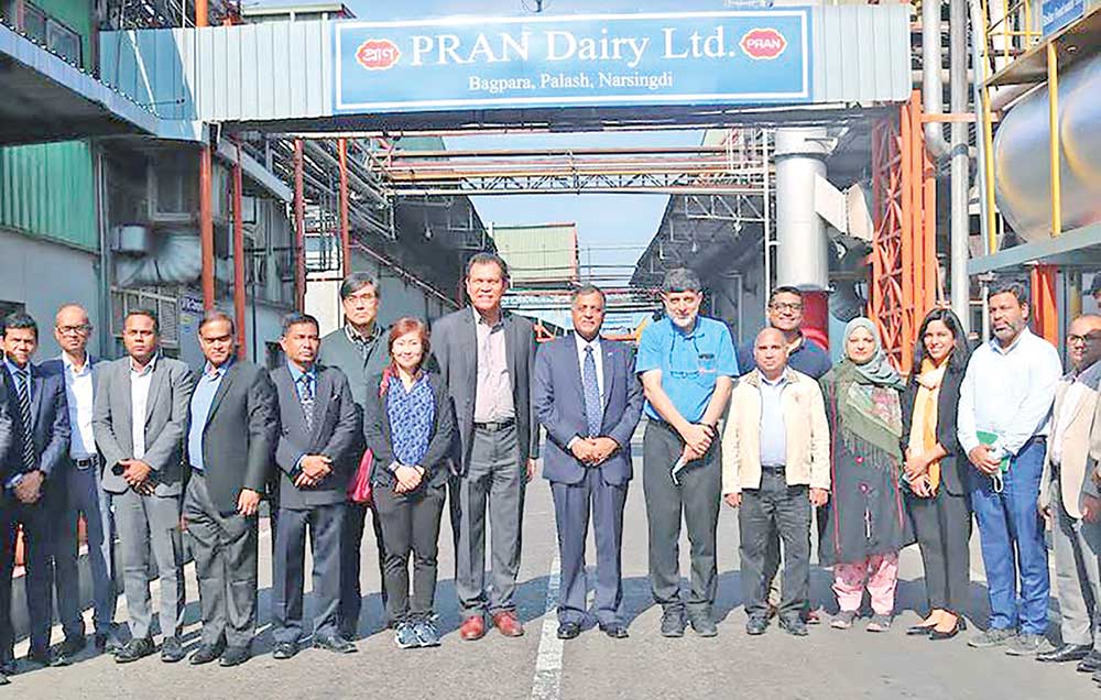 ADB VP visits PRAN-RFL Industrial Park in Narsingdi