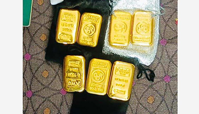 64 gold bars seized at Ctg airport