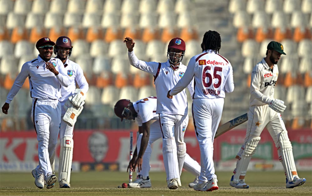West Indies win Test in Pakistan for first time in 35 years