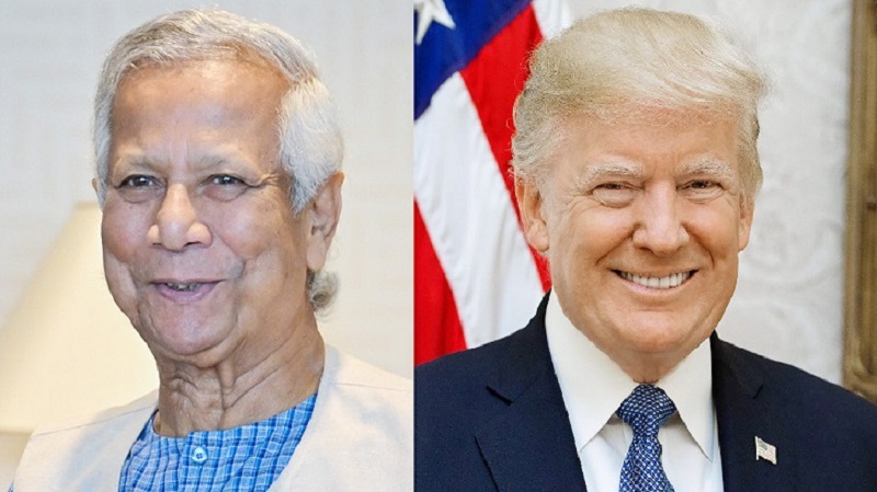 Trump extends felicitation to Yunus, pledges to strengthen mutual relations