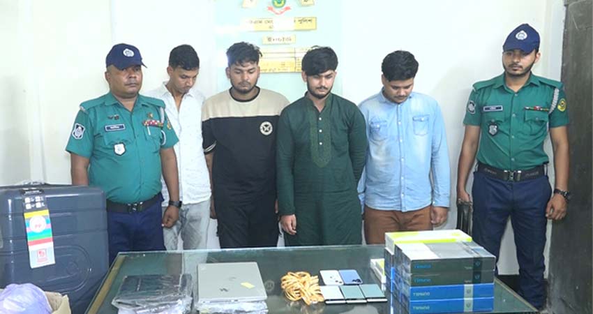 Five arrested in Ctg