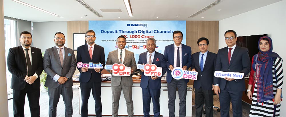 Dhaka Bank surpasses Tk 1,000cr in deposits thru digital channels