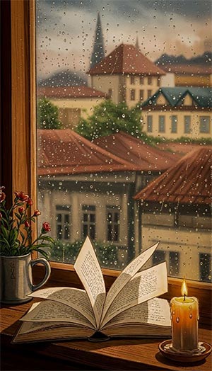 Rain, Home, and Books