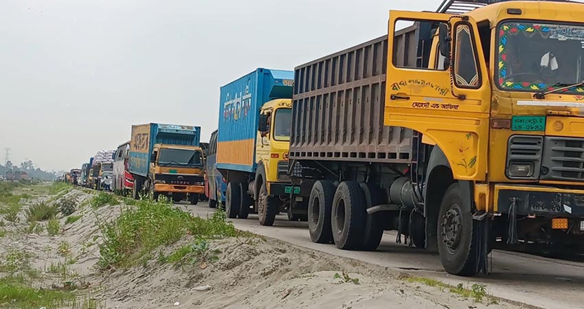25-km traffic on Dhaka-Tangail-Jamuna bridge
