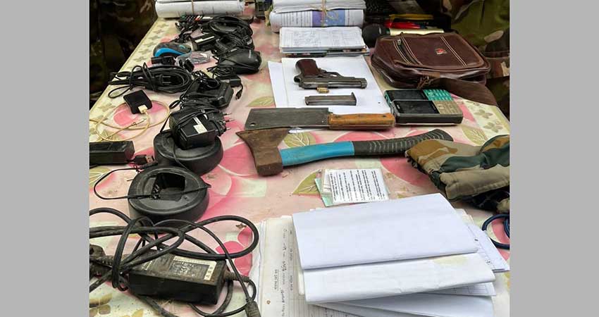Army recovers arms from UPDF den in Khagrachhari